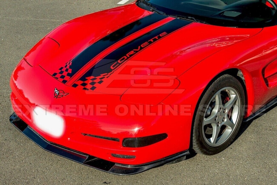 Real Carbon Fiber ZR1 Style Front Lip For 97-04 Corvette C5 ALL Models ...