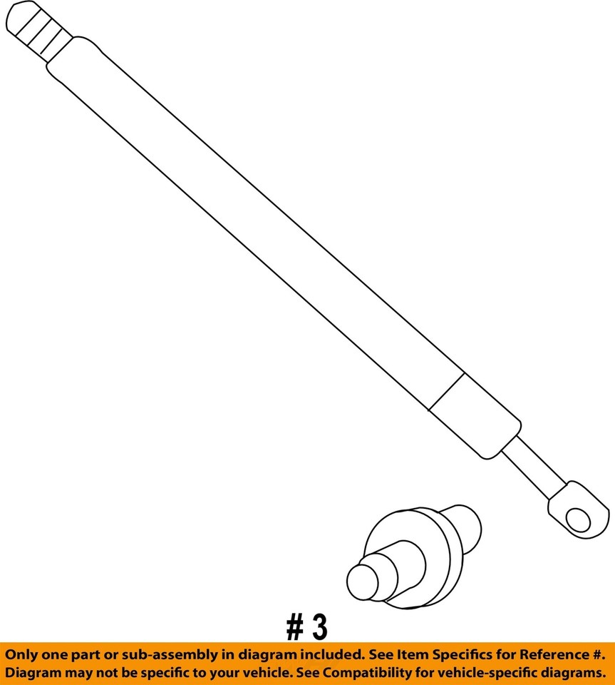 FORD OEM 07-14 Edge Lift Gate Lift Gate-Support Cylinder 7T4Z78406A10A ...
