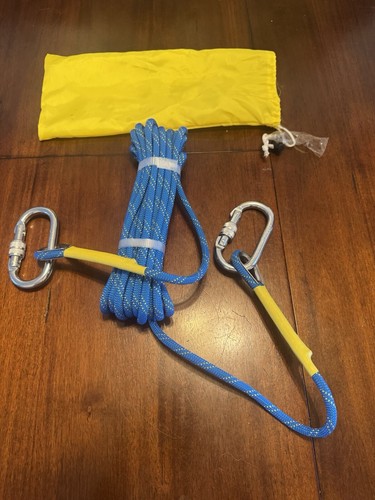 Outdoor Climbing Rope,Indoor Workout Rope, Static Rock Escape Rope Blue ...