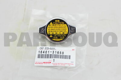 1640131650 Genuine Toyota CAP SUB-ASSY, RADIATOR 16401-31650 | eBay