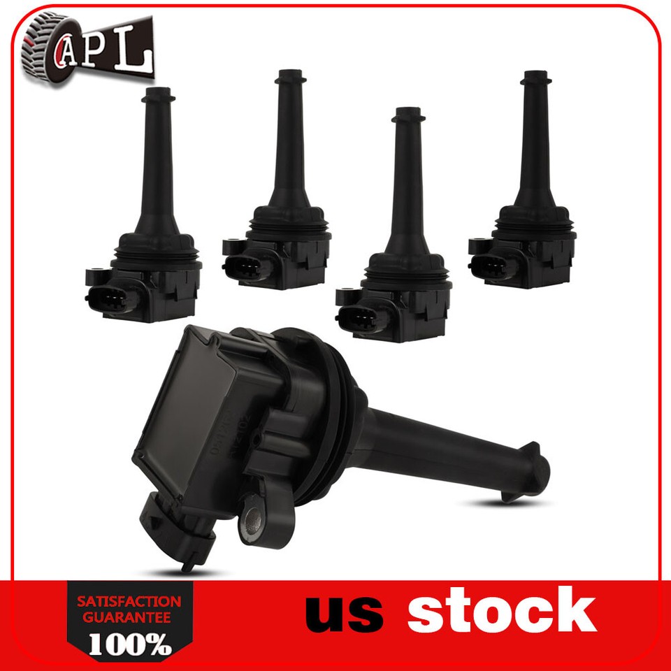 5 Ignition Coil Pack for Volvo C70 S70 XC70 XC90 S60 UF341 C1258 ...