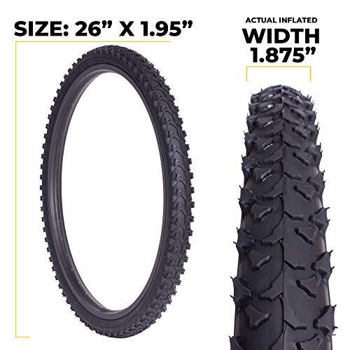 26 Inch Bike Tire Replacement Kit for Mountain Bike Tires 26 X 1.95 ...