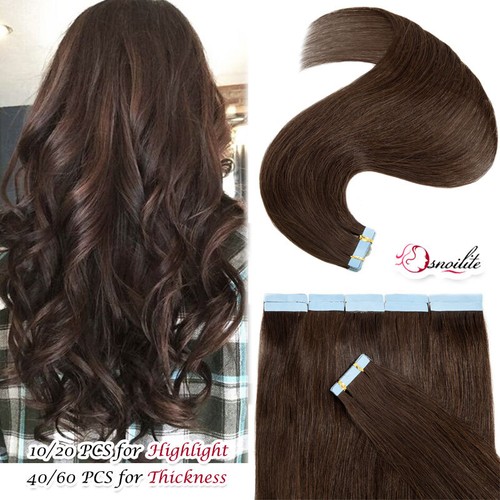 Champagne Blond Russian Tape In Human Hair Extensions Real Remy Skin ...