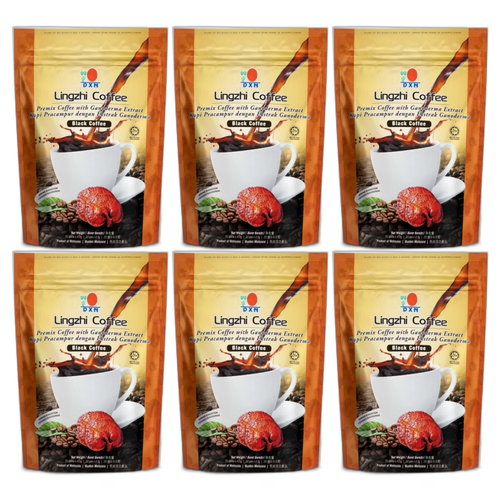 6x DXN Lingzhi Black Coffee Ganoderma Reishi Instant Classic Cafe ...