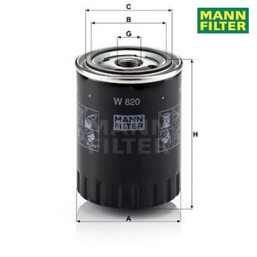 Ölfilter MANN-FILTER W820 für Citroën C25 Bus CX II CX I | eBay