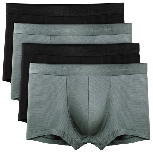 4 Pack David Archy Men's Micro Modal Trunks, 3D Support Pouch | eBay