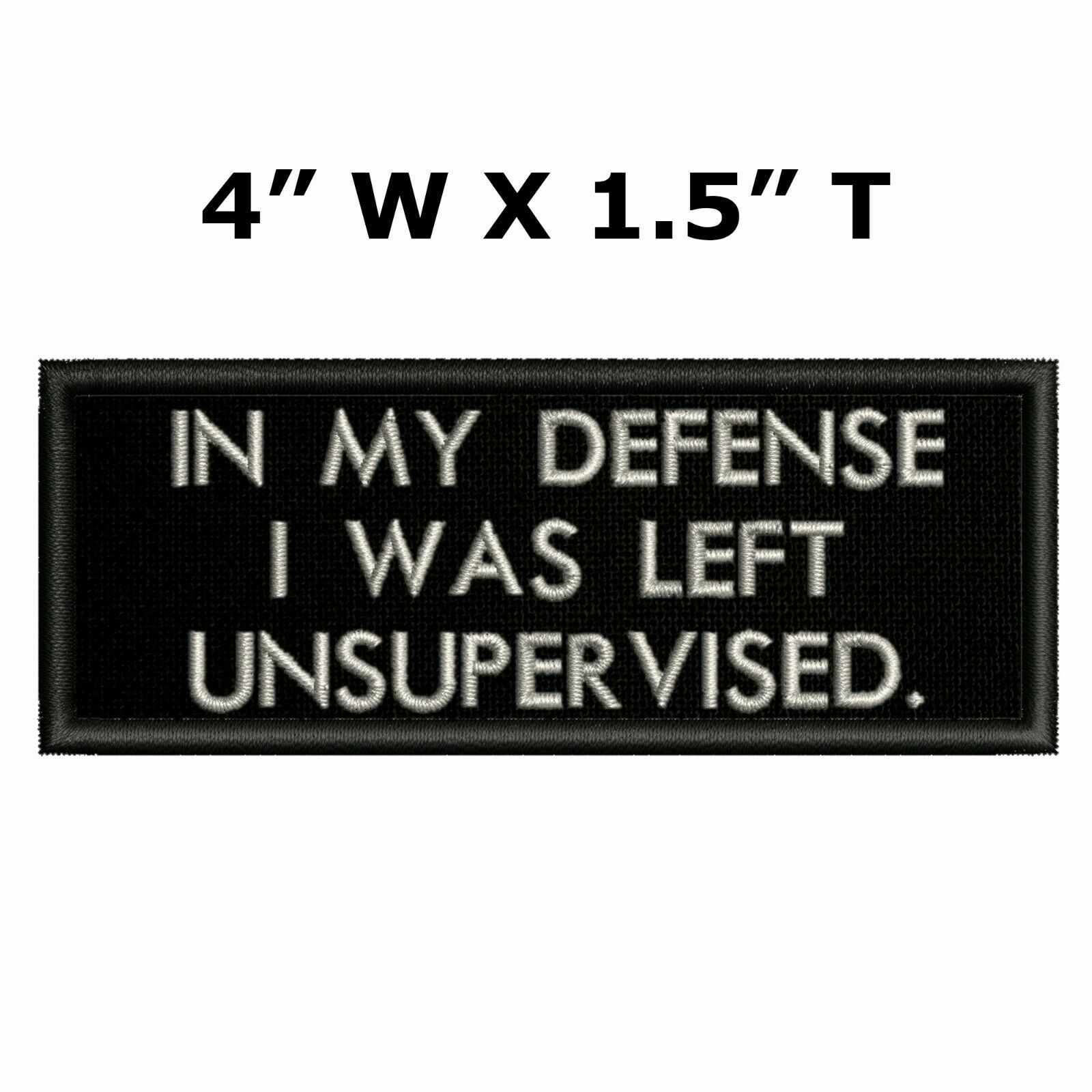 In My Defense I Was Left Unsupervised Car Truck Window Bumper Sticker ...