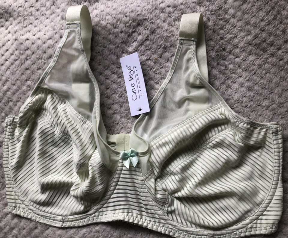 Curve Muse CA-62192 2 Bra Set Underwired Non Padded Full Cup RedGreen ...