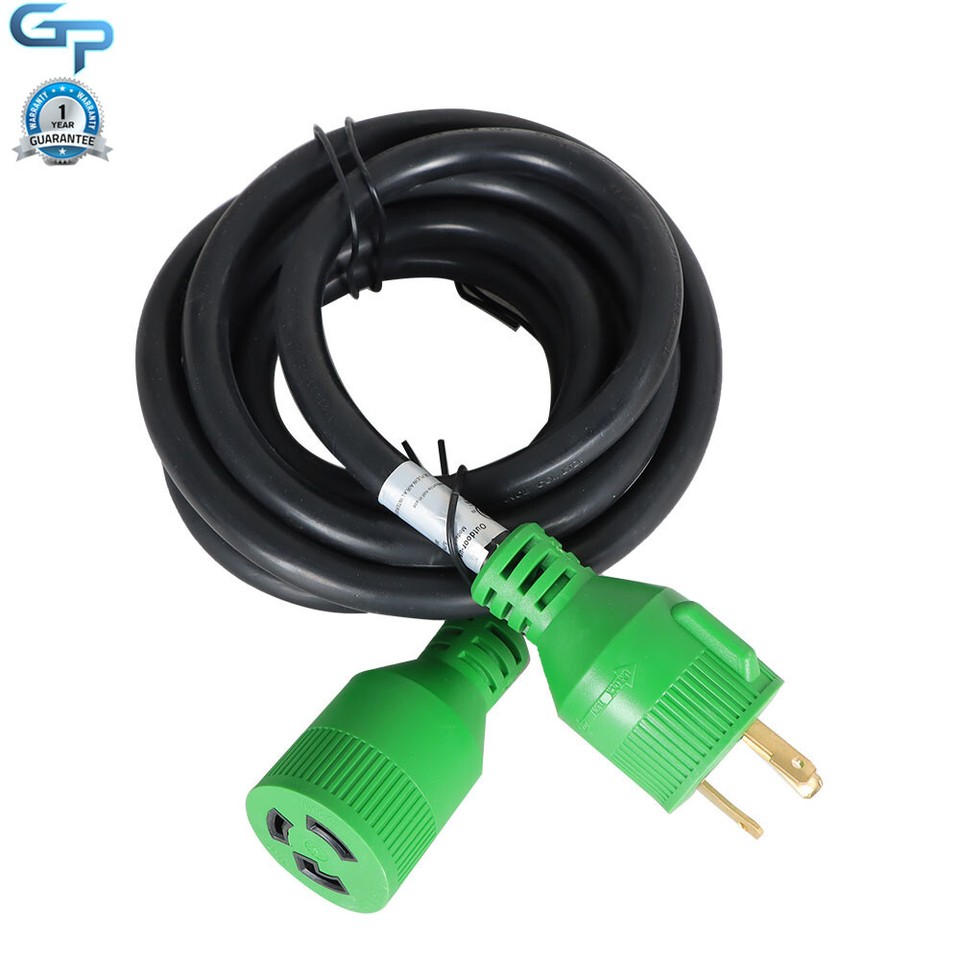 3 Prong 30 Amp Generator Extension Cord 10/15/25-75/100 Feet NEMA L5 ...