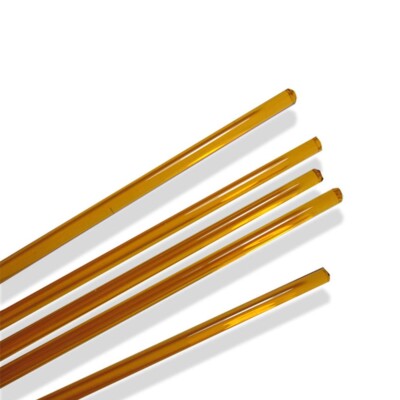 Oceanside Glass Rods - Light Amber Transparent - 96 COE - 1 Pound ...