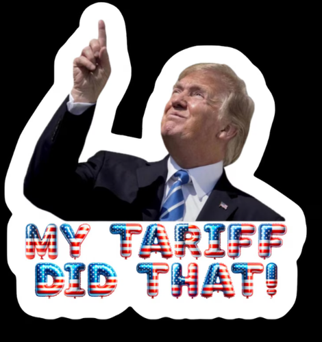 Donld Trump My Tariff Did That! Stickers - Glossy Anti Trump/Maga | eBay