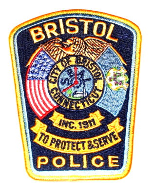 BRISTOL CONNECTICUT CT Sheriff Police Patch CITY SEAL CLOCK STATE FLAG ...
