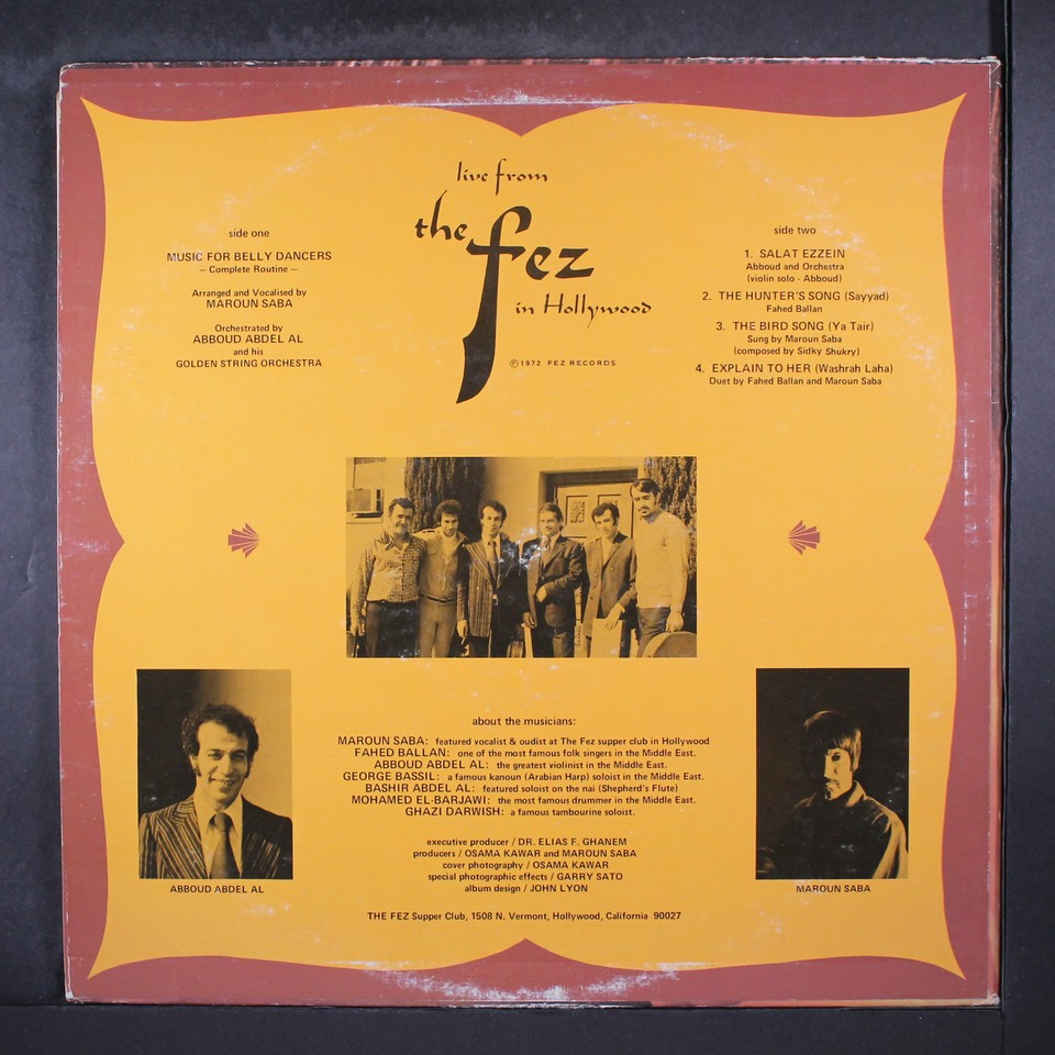 MAROUN SABA, FAHED BALLAN, ABBOUD ABDEL AL: live from the fez in ...