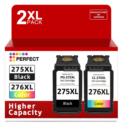 PG-275XL CL-276XL Ink Compatible with Canon Pixma TS3500 TS3522 TR4722 ...