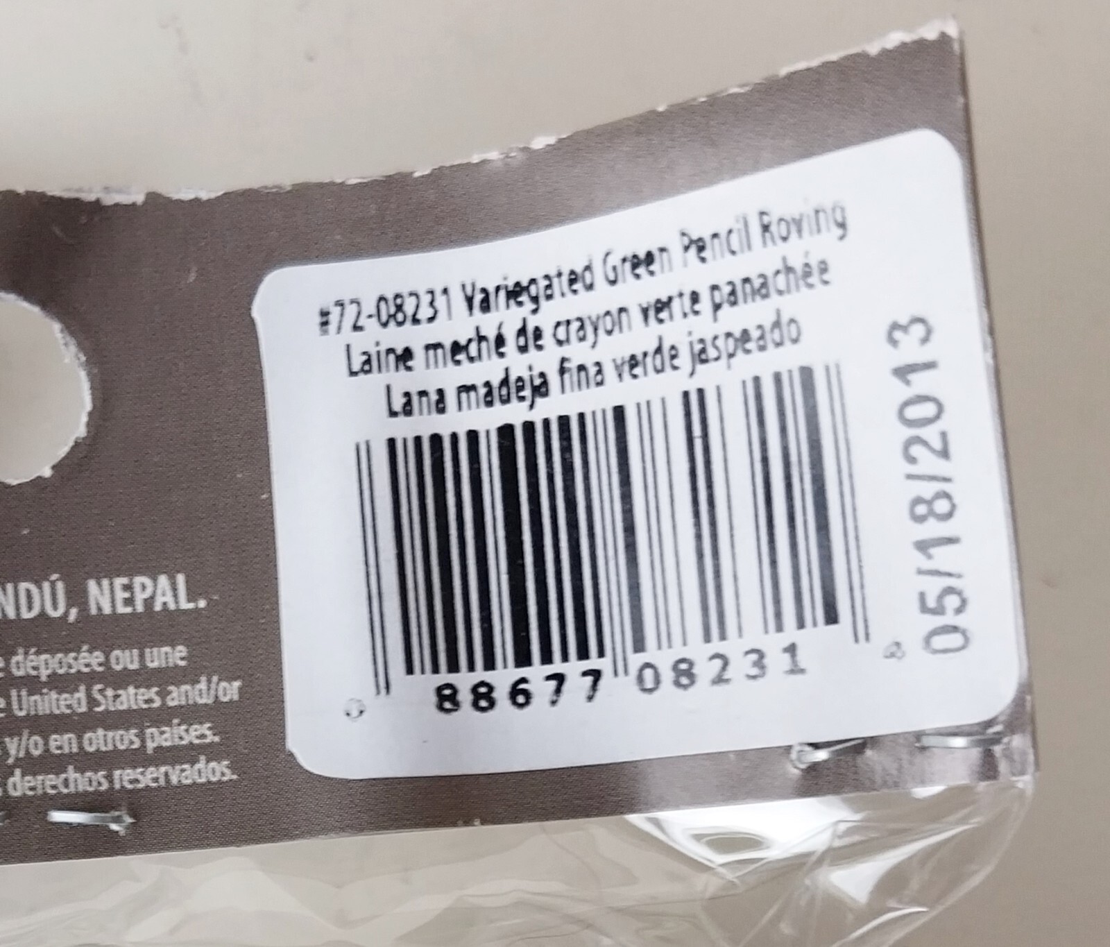 Dimensions Green Shades Pencil Roving 100% Wool for Needle Felting Lot ...