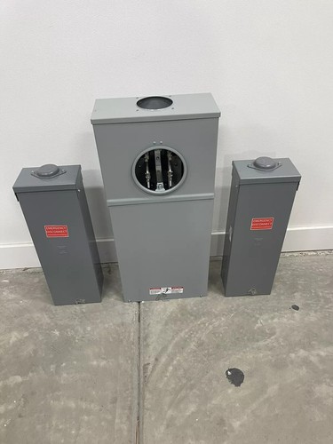 EATON 400 / 320 Amp Meter Base Socket Single Phase 324N & TWO 200amp ...