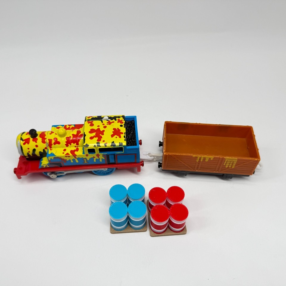 Thomas & Friends Trackmaster PAINT SPLATTERED THOMAS Train Engine ...
