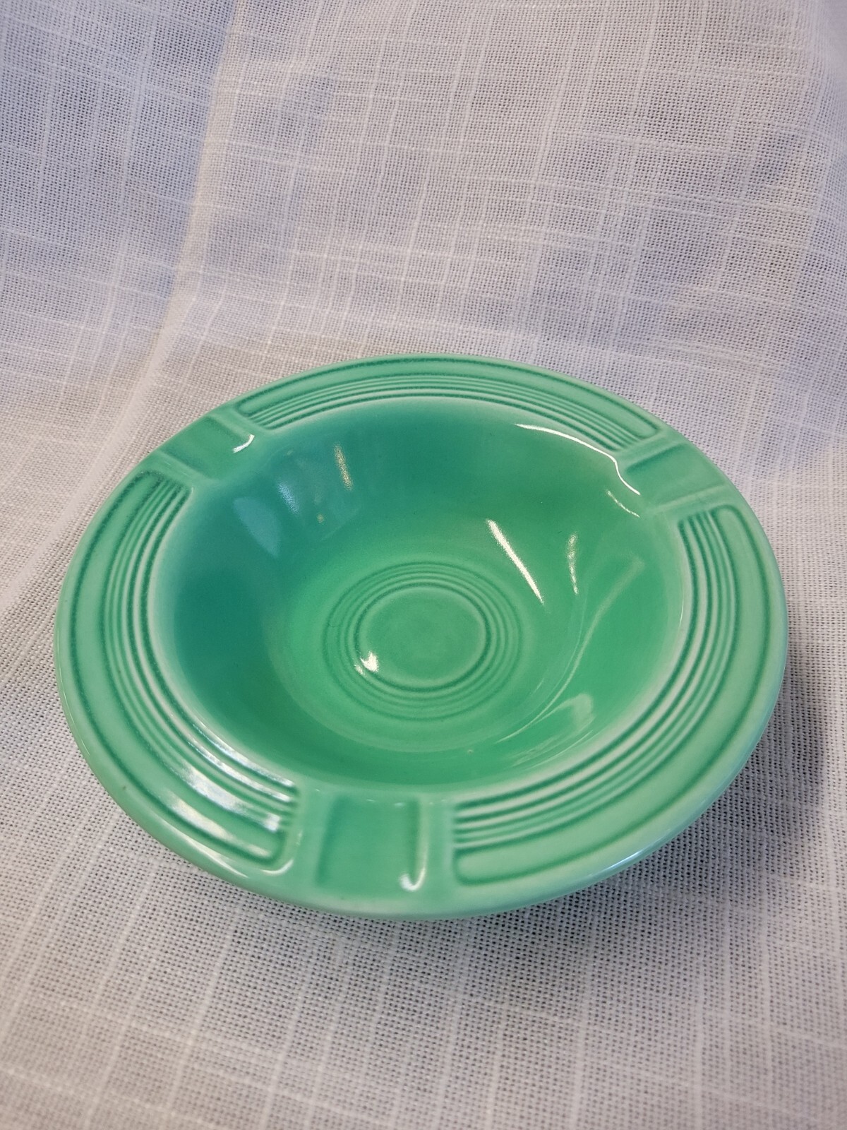 GREEN FIESTA ASHTRAY -FIESTAWARE - Cigar Rare Mint Perfect HLC Holmer ...