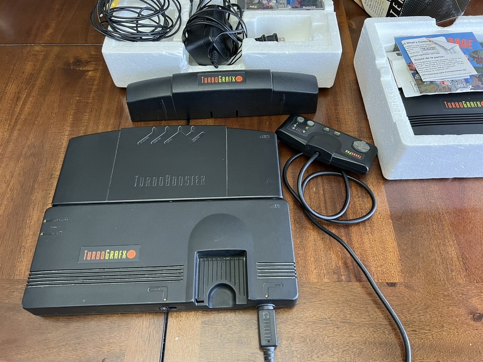NEC Turbo Grafx 16 2x Consoles, Working Turbo Booster setup Hardware ...