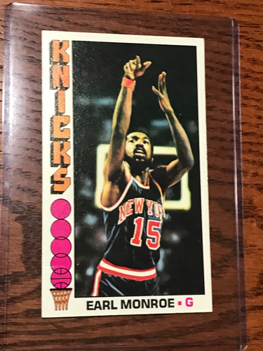 OVERSIZED 1976-77 TOPPS BASKETBALL EARL MONROE CARD-EDGE ISSUES- MAR507 ...