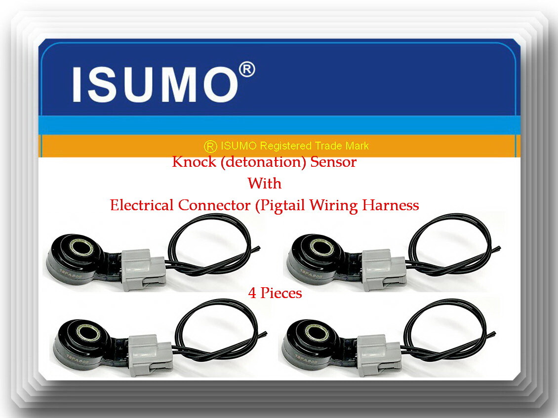 Set of 4 Pieces Knock Sensor W/ Connectors Fits Toyota Sequoia Tundra ...