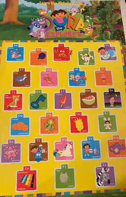 DORA THE EXPLORER POSTER Alphabet RARE HOT NEW | eBay