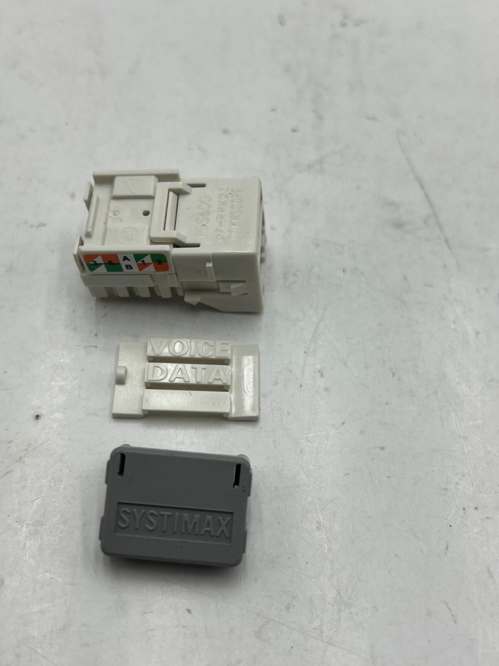 QTY 2 Commscope/Systimax GigaSpeed 10Gig Cat6a Modular Jack, White ...