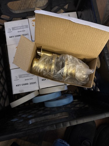 Home guard Entry Door Lock Set 35241 New REO HUD Brass 2 Keys New Set ...