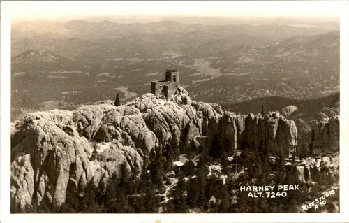 RPPC Harney Peak Lookout – 7,240 ft – Black Hills SD – 1950 Mailed ...