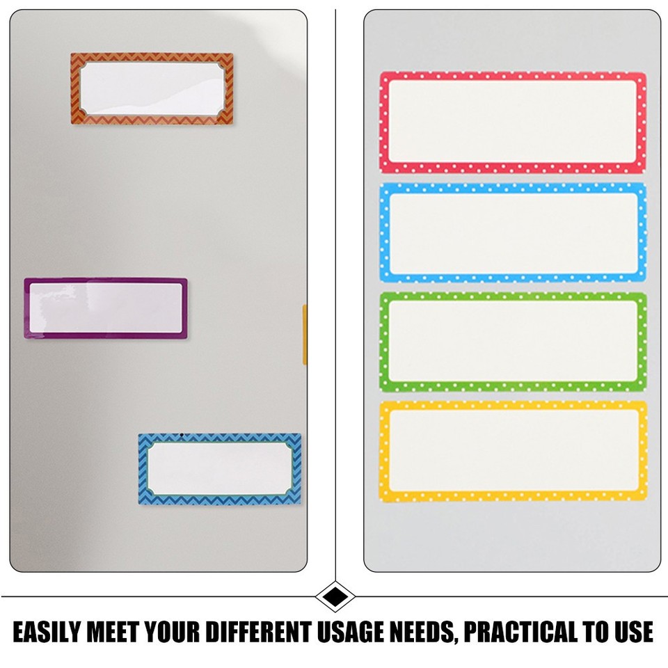 24 Pcs Magnetic Labels for Classroom Whiteboard Small Nameplates | eBay ...