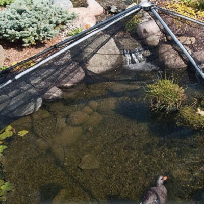 Pondsafe Pondshelter Koi and Pond Protector Net Pyramid Frame Keeps ...