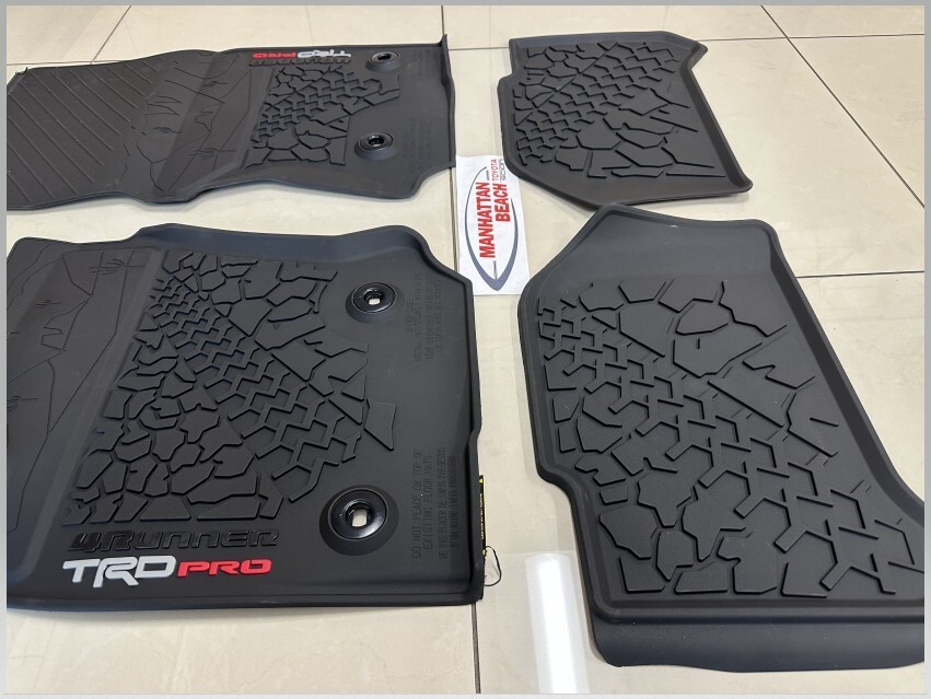25 4RUNNER HYBRID TRD PRO ALL WEATHER FLOOR LINER MATS GENUINE PT908 ...