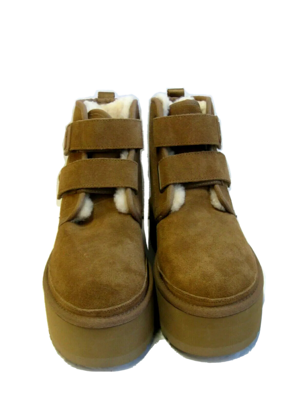 UGG NEUMEL PLATFORM DOUBLE STRAP WOMEN BOOTS SUEDE CHESTNUT US 11 /UK 9 ...