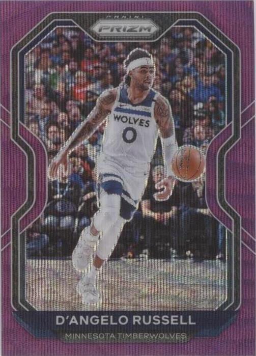 2020-21 Panini Prizm - D'Angelo Russell #95 Purple Wave Prizm for sale ...