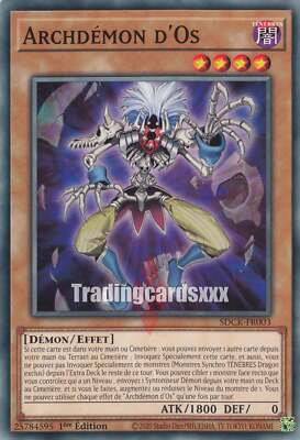 Yu-Gi-Oh! Archdémon d'Os : C SDCK-FR003 | eBay