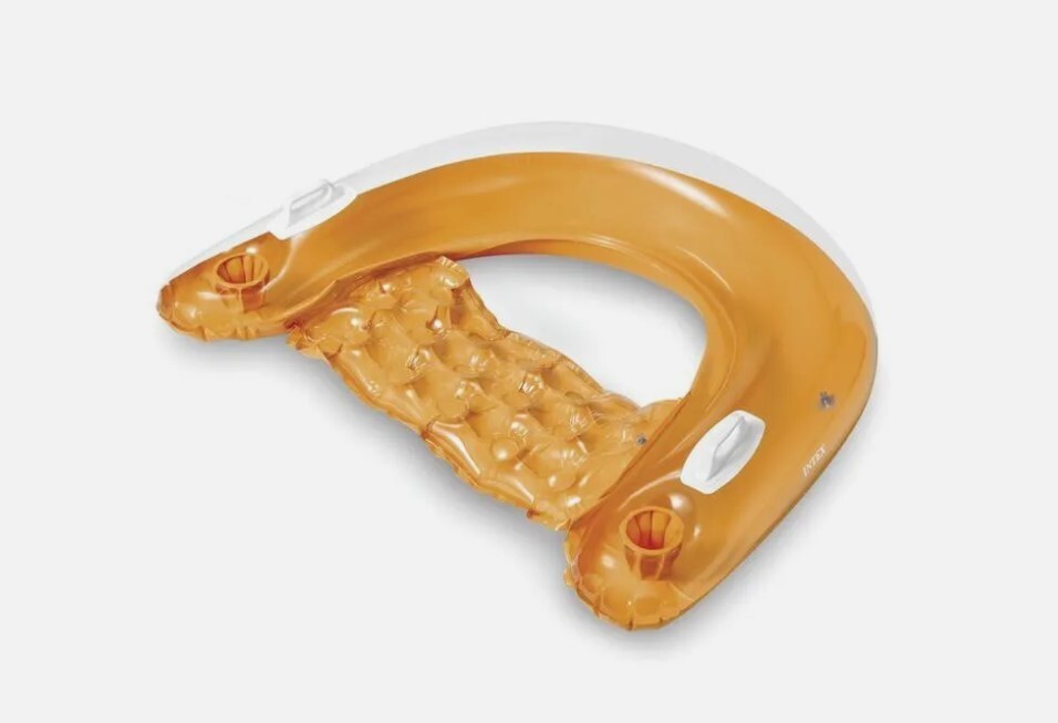 INTEX Sit 'N Float Inflatable Floating Swimming Pool Adult Lounge Chair ...