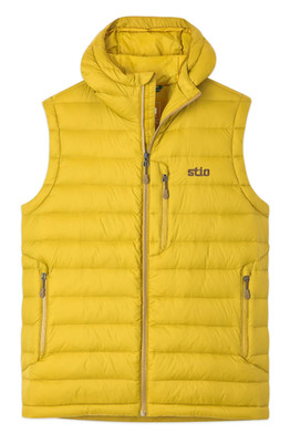 $279! NEW Men's Stio Hometown Hooded Down Vest - Sun Valley Yellow ...