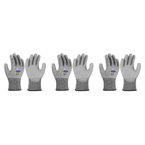 3pcs Labor - proof Glove- Stainless Steel Wire Metal Mesh Resistant ...
