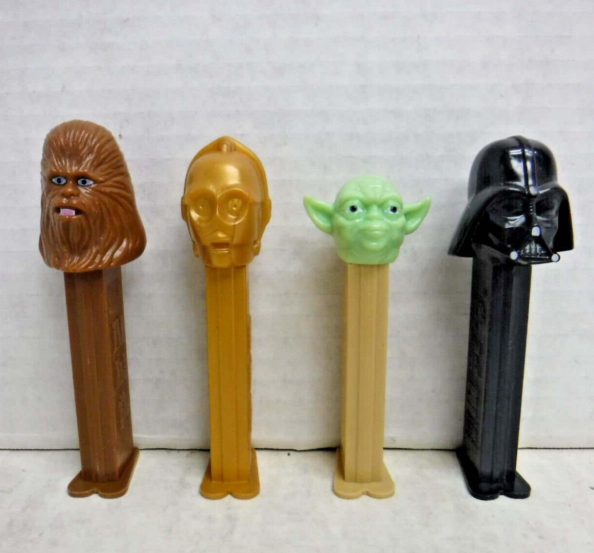Chewbacca, C3PO, Yoda, Darth Vader Star Wars Lot of 4 Pez Dispensers ...