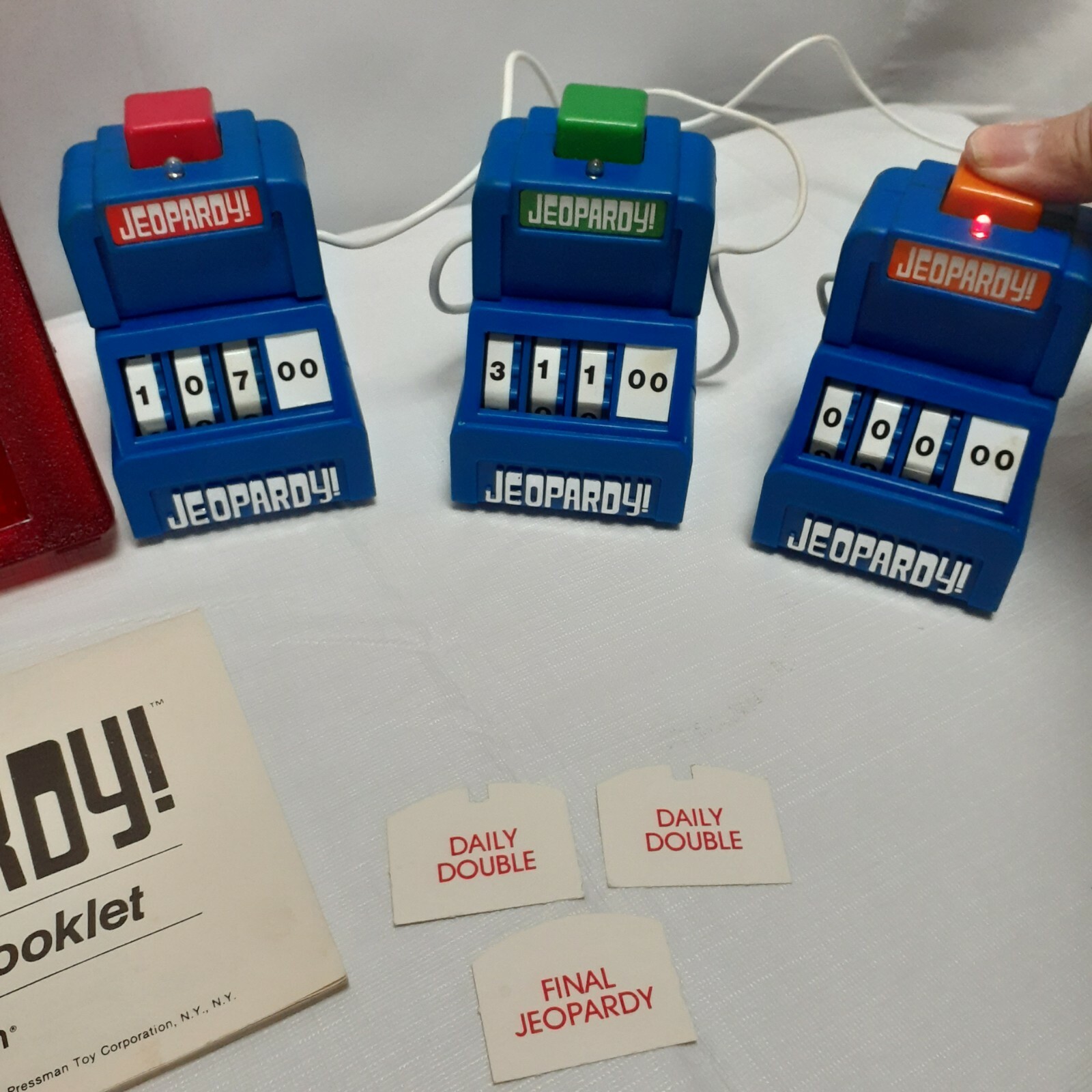 Vintage Pressman 1987 Electric Jeopardy Fast Moving Answers & Questions ...