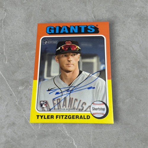 2024 Topps Heritage High Number - #ROA-TF Tyler Fitzgerald Real One ...