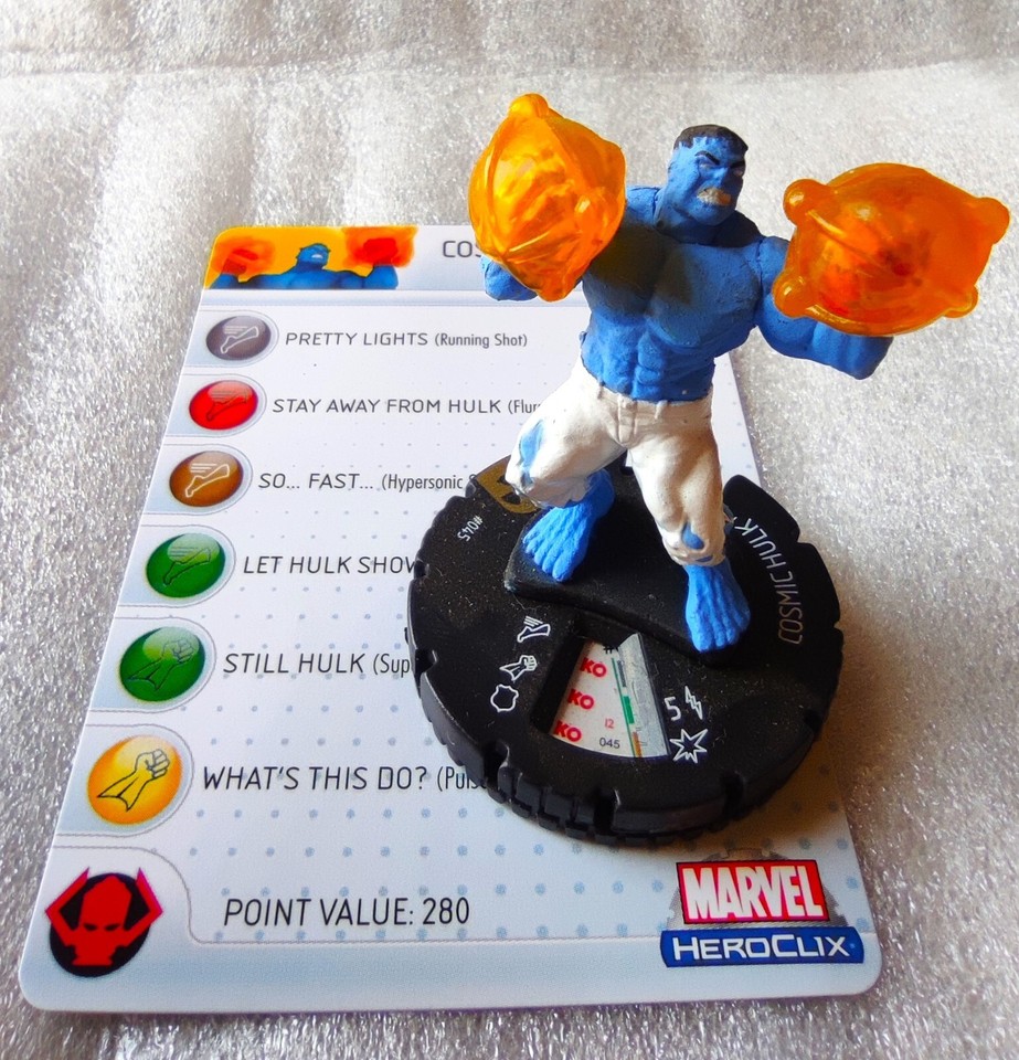 Heroclix Incredible Hulk Cosmic Hulk Set #045 w/card figures! | eBay