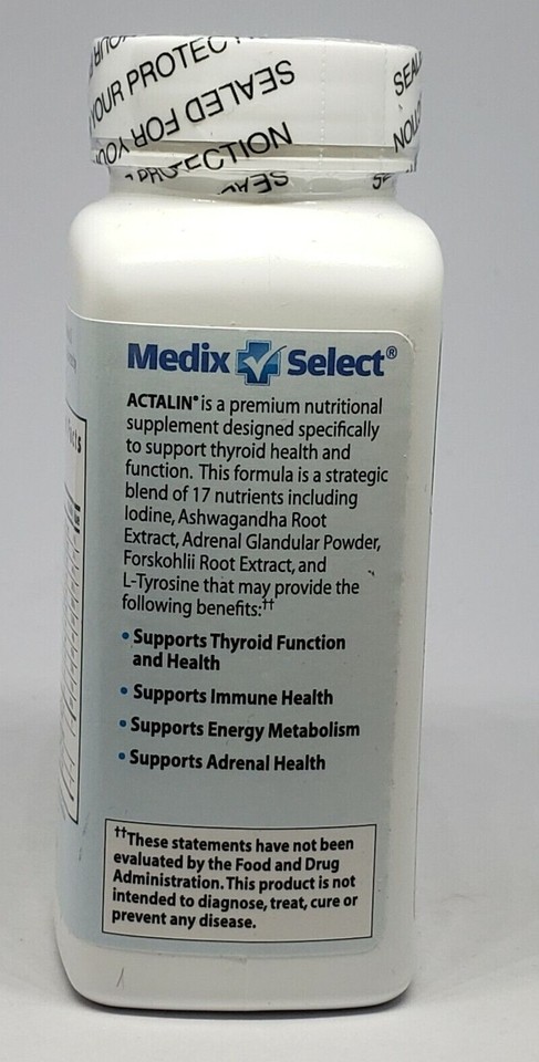Medix Select ACTALIN Advanced Thyroid Support - 60 Capsules | eBay