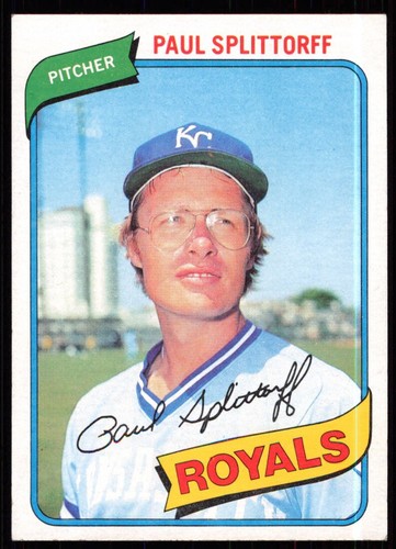1980 Topps Paul Splittorff Kansas City Royals #409 | eBay