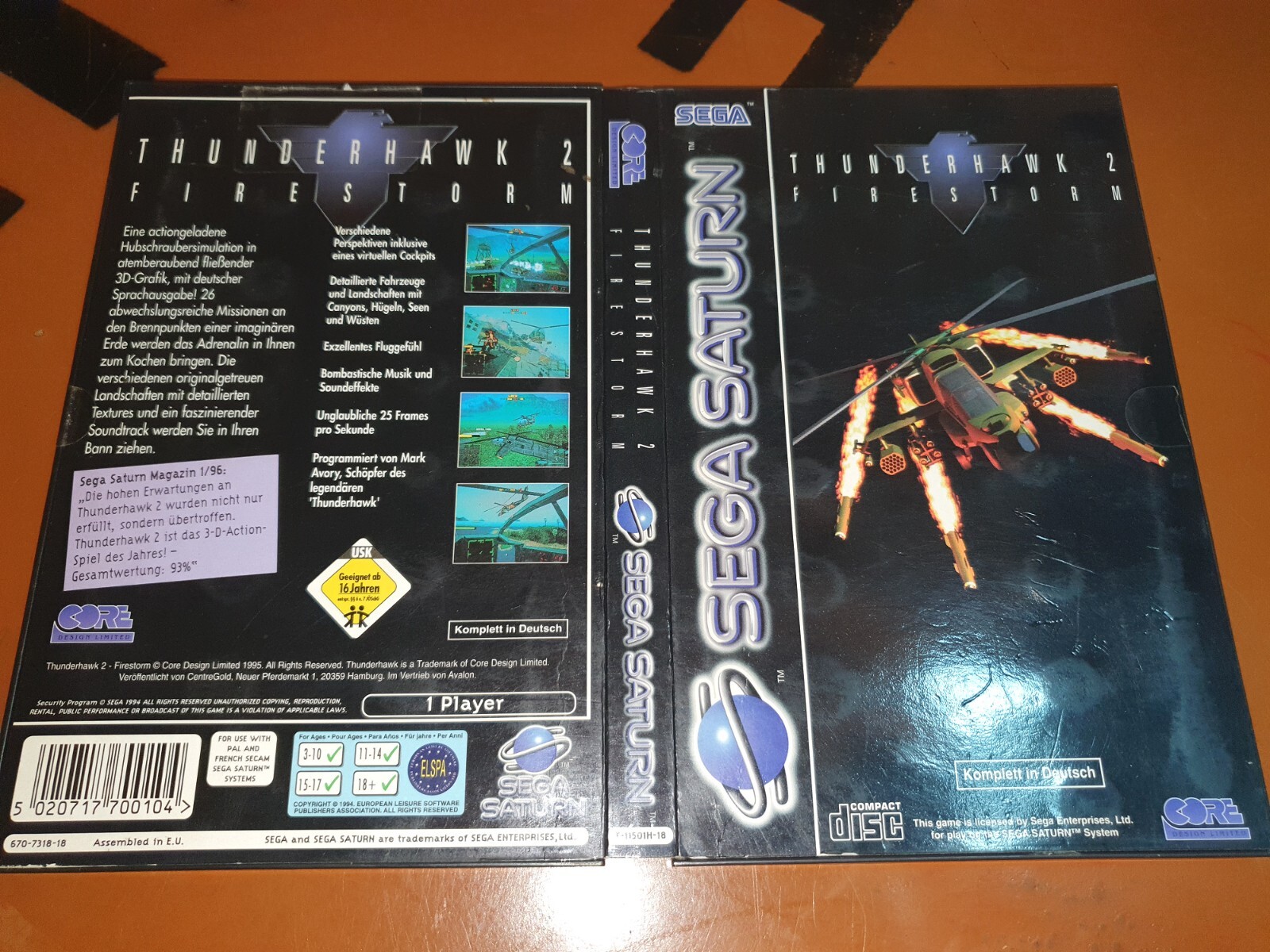 Firestorm: Thunderhawk 2 Sega Saturn - Prix - Photo - Présentation