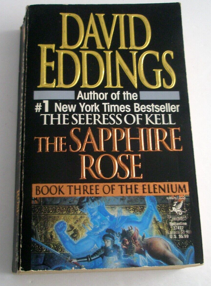 David Eddings Elenium 1-3 Ruby Knight Diamond Throne HC Sapphire Rose ...