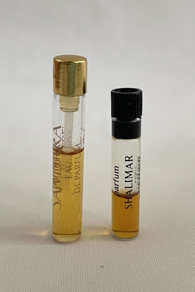 2pc lot VINTAGE Mini Parfum GUERLAIN Shalimar & GUERLAIN SAMSARA EDP ...