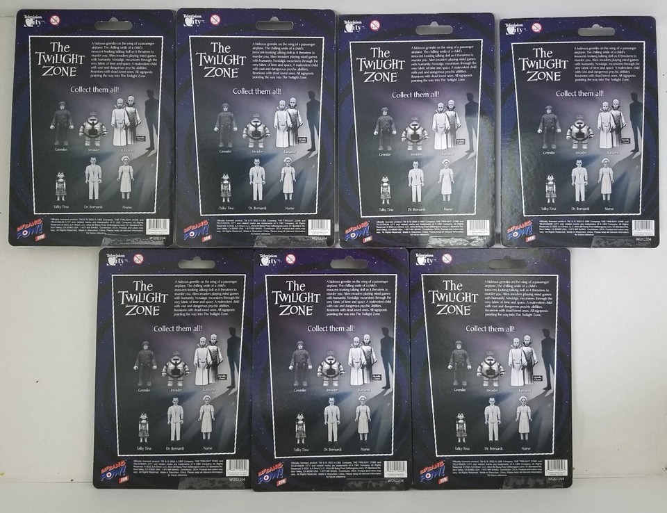 Twilight Zone Figures COMPLETE SET OF 7 includes: Kanamit Chase Bif ...