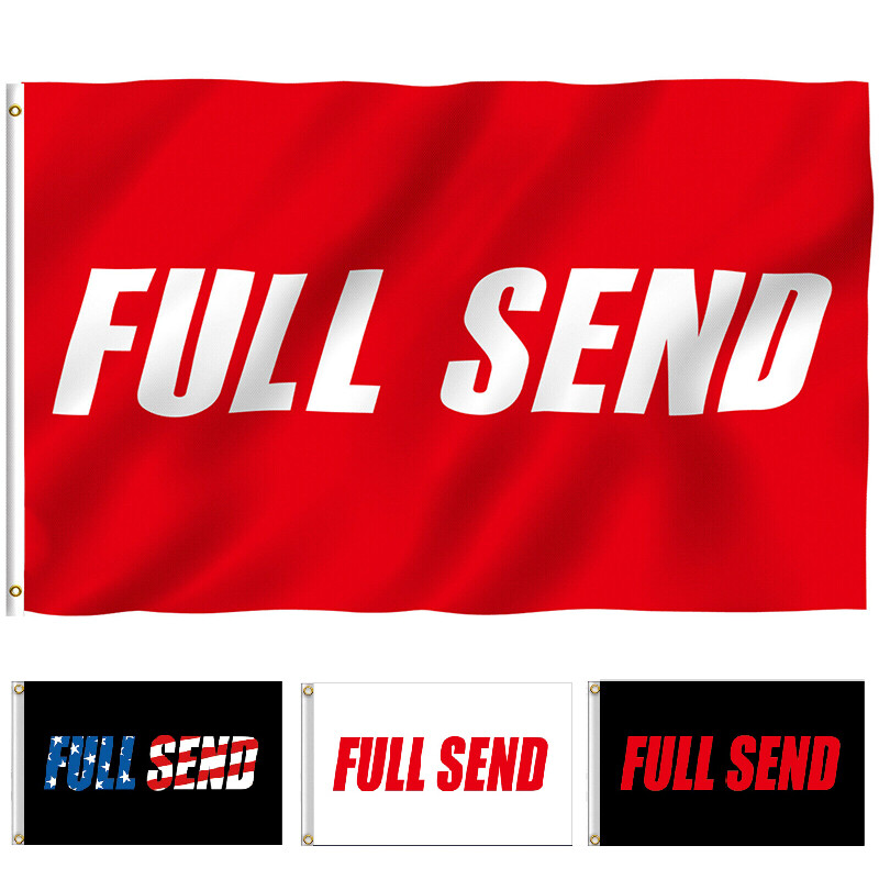 3x5 Full Feet Send Flag Banner Nelk Nelkboys for The Boys Red Black ...