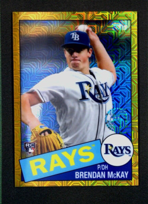 2020 Topps Chrome #85C-40 Brendan McKay Gold Refractor Rookie RC #/50 ...